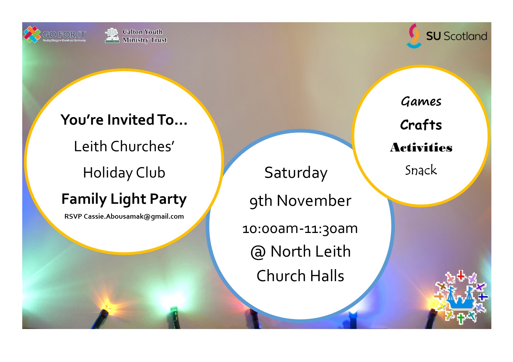 Leith Churches’ Holiday Club Light Party – NEWHAVEN CHURCH